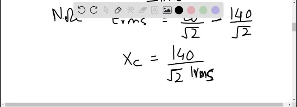 SOLVED:A capacitor is connected across an ac generator whose frequency is 750 Hz and whose peak ...