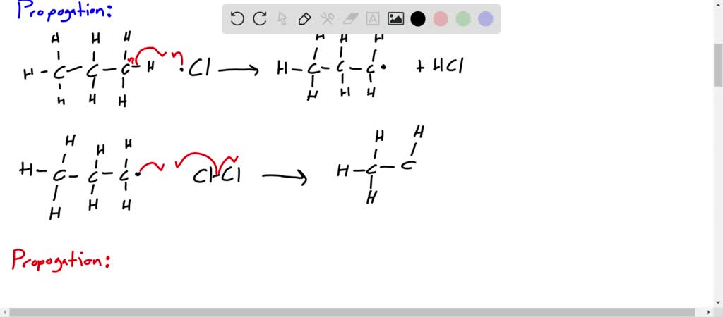 SOLVED: The radical reaction of propane with chlorine yiclds (in ...