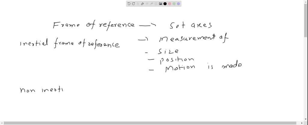 SOLVED:Frame of reference is a …and a ... from where an observer takes ...