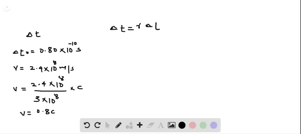 SOLVED:A particle called Σ^+ lives for 0.80 ×10^-10 s in its proper ...