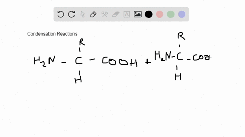 SOLVED:Write the chemical formula for a condensation reaction of two ...