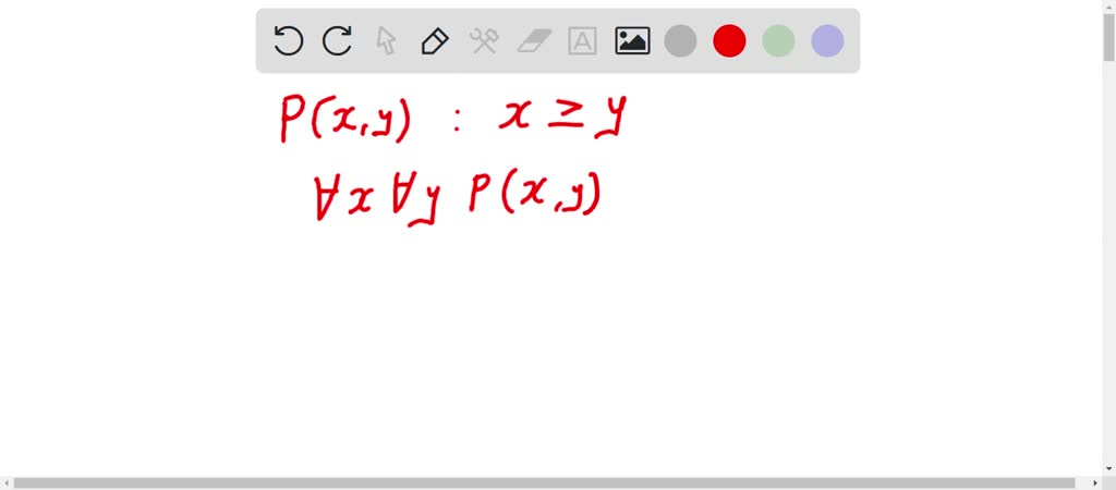 ⏩SOLVED:Let P(x) be the propositional function " x ≥x^2." Tell… | Numerade
