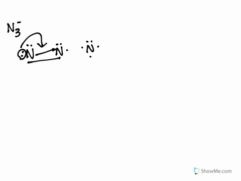 SOLVED:The azide ion, N3^-, is a symmetrical ion, all of whose ...