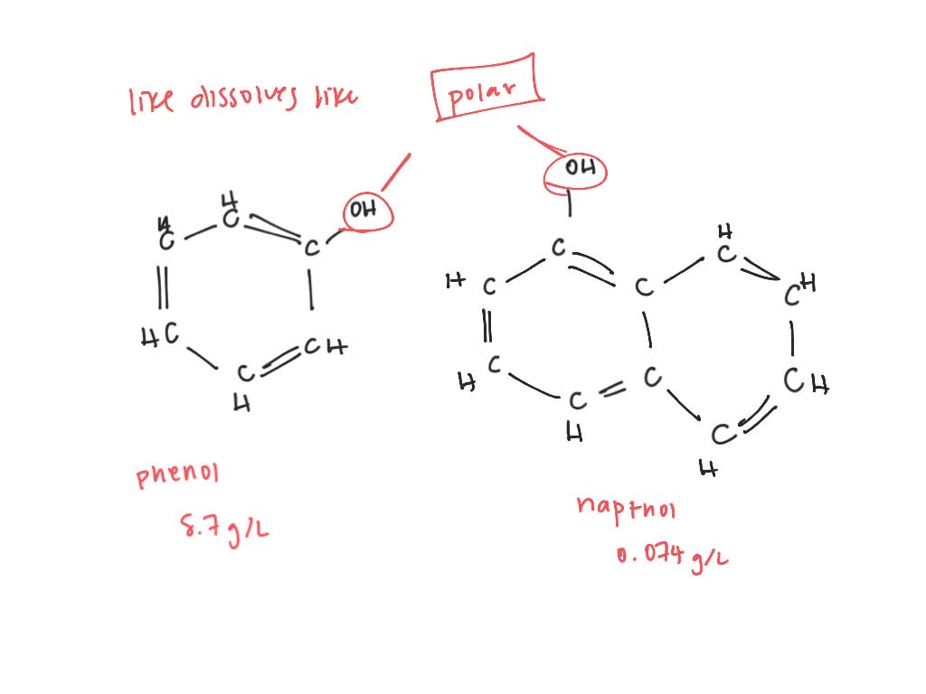 SOLVED:The solubility of phenol in water at 25^∘ C is 8.7 g . The ...