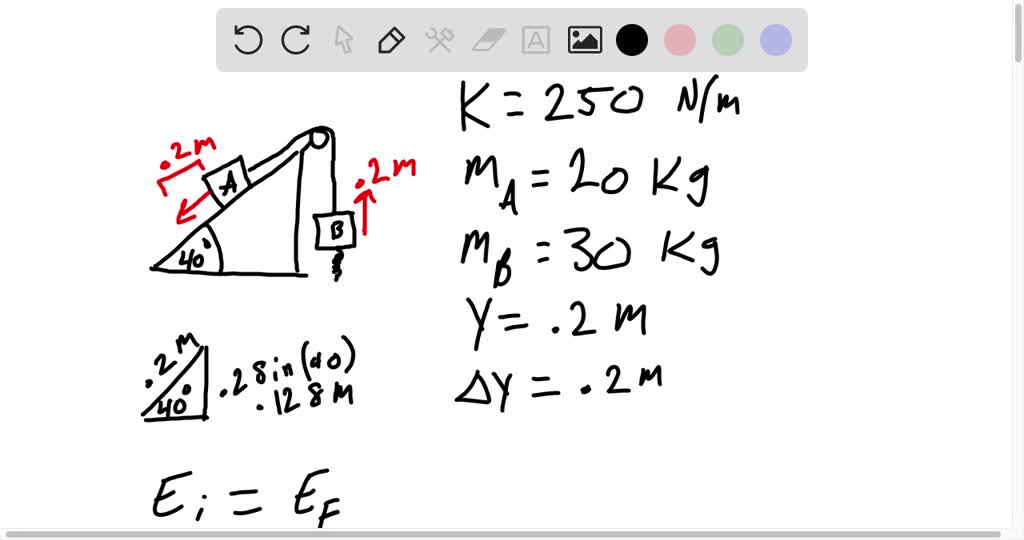 SOLVED:A 20.0-kg block is connected to a 30.0-kg block by a string that passes over a ...