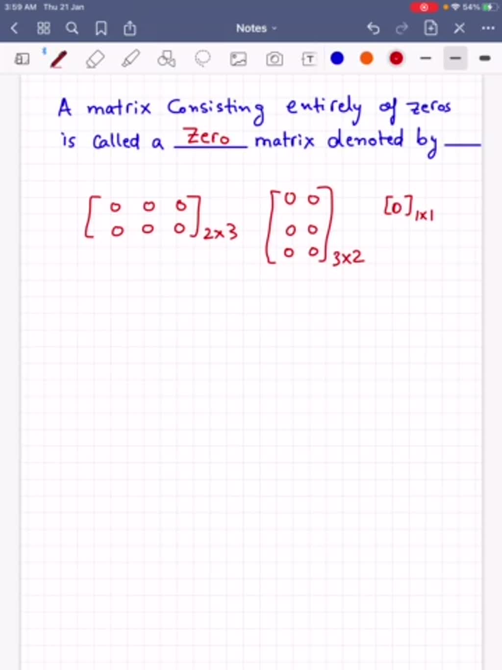 SOLVED:Fill in the blanks. A matrix consisting entirely of zeros is called a matrix and is ...