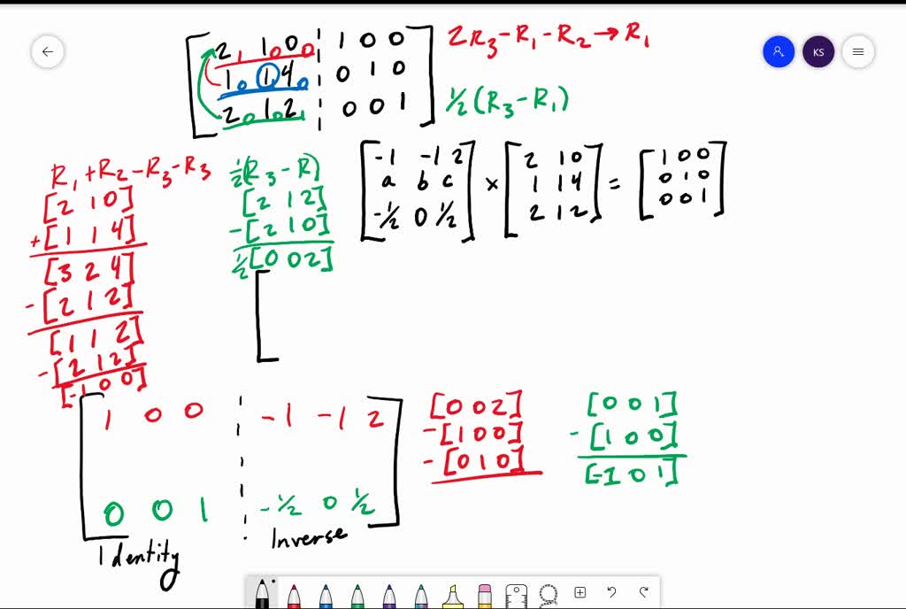 Find The Inverse Of The Matrix If It Exists lef 