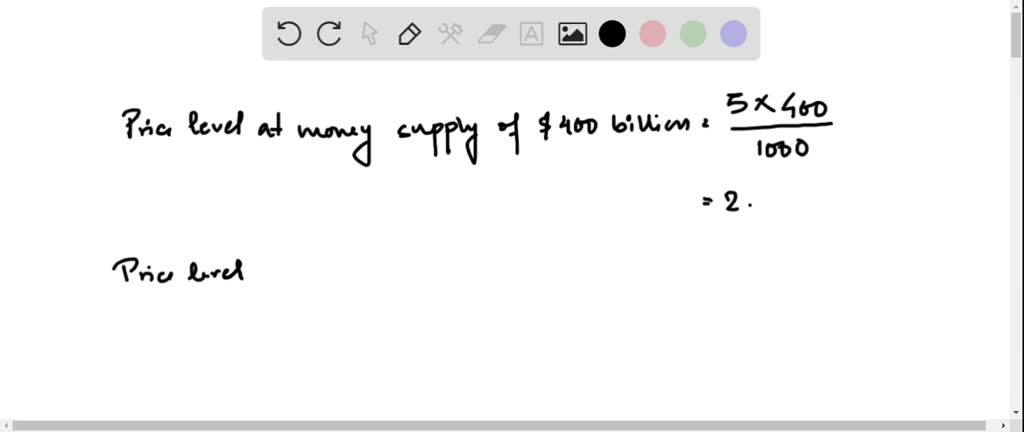 SOLVED:If velocity and aggregate output remain constant at 5 and 1,000 billion, respectively ...