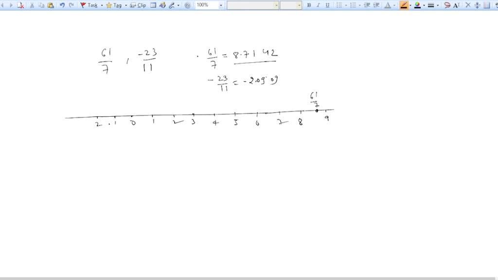SOLVED:Plot the two real numbers on the real number line, and then find ...