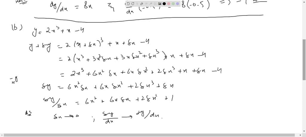 SOLVED:Determine algebraically from first principles, the slope of the ...