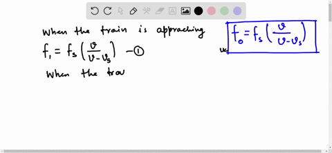 SOLVED: An alert physics student stands beside the tracks as a train ...