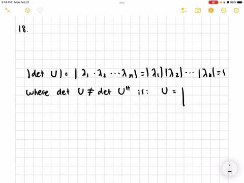 SOLVED:Show that, if 𝐀 is a non-singular matrix, then there exist ...