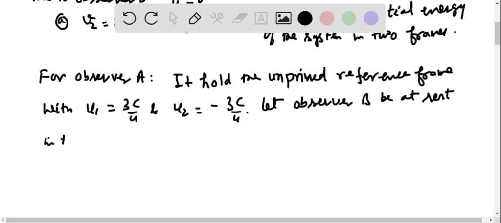 Solvedaccording To Observer A Two Objects Of Equal Mass And Moving 9134