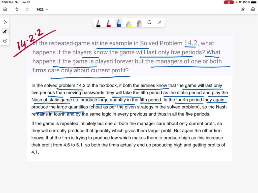 SOLVED:In the repeated-game airline example in Solved Problem 14.2 ... SOLVED:In the repeated-game airline example in Solved Problem 14.2 ...