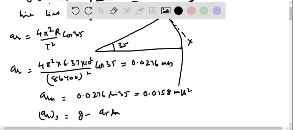 SOLVED:A plumb bob does not hang exactly along a line directed to the ...