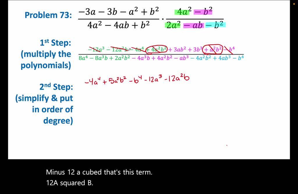 ⏩SOLVED:These exercises involve grouping symbols, factoring by… | Numerade