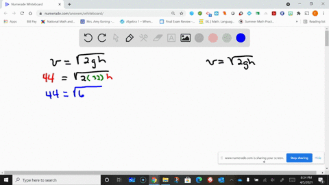 SOLVED:If an object is dropped from an initial height h, its velocity at impact with the ground ...