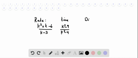 SOLVED:The table contains algebraic expressions for the rate an object ...