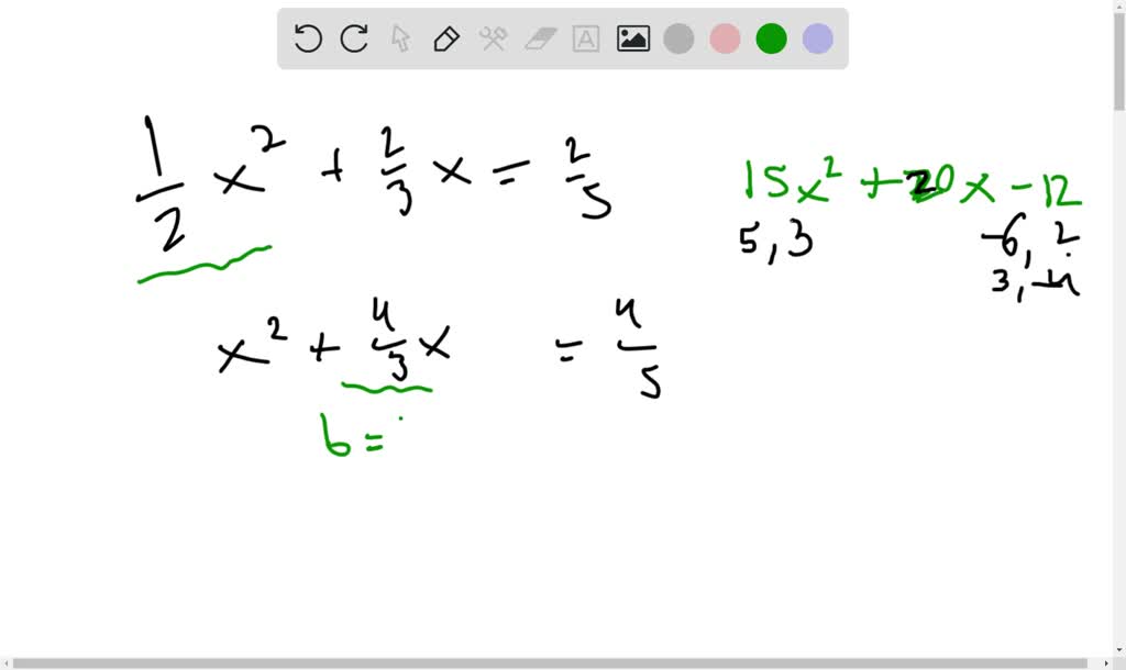 SOLVED:Solve using the most efficient method. 1+(2)/(x)=(35)/(x^2)