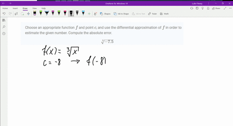 SOLVED:Use a suitable linearization to approximate the indicated value. Determine the sign of ...