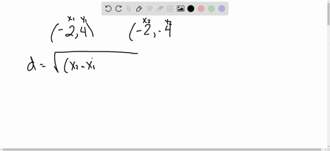 SOLVED:Calculate the distance between the given points, and find the midpoint of the segment ...