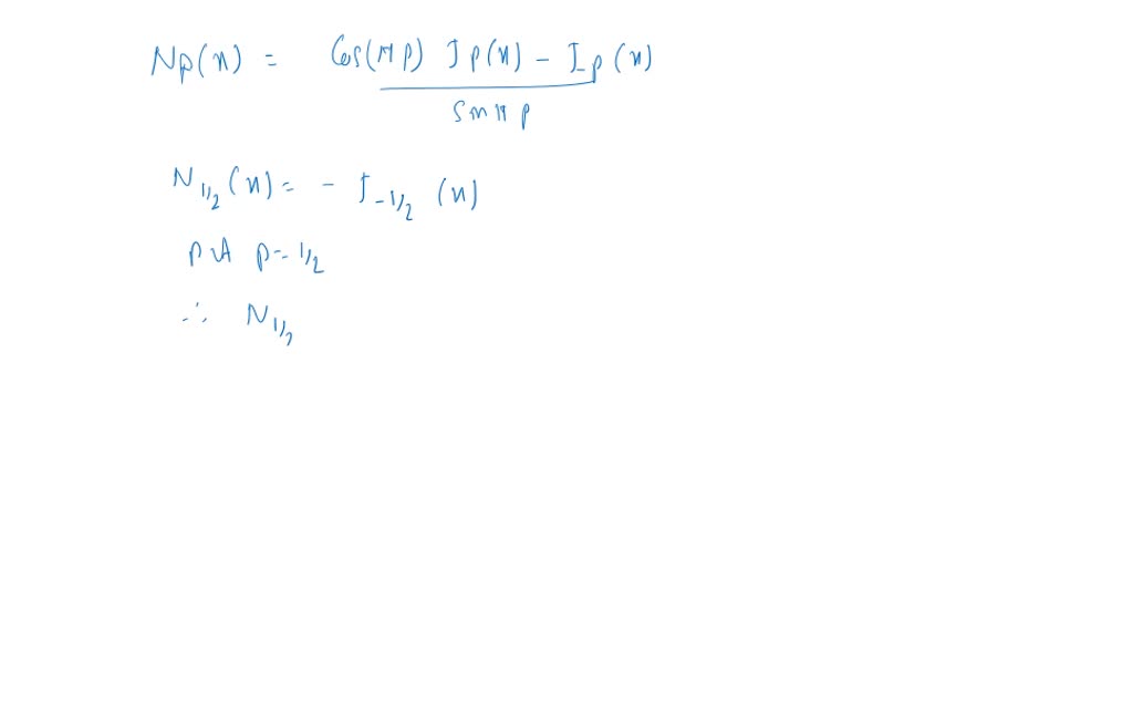 SOLVED: Proceda como en la ecuación (24) para deducir la forma elemental de J-1 / 2(x). | Numerade