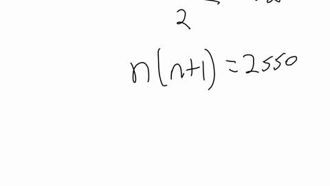 SOLVED:Set up an equation and solve each problem. The formula S=(n(n+1 ...