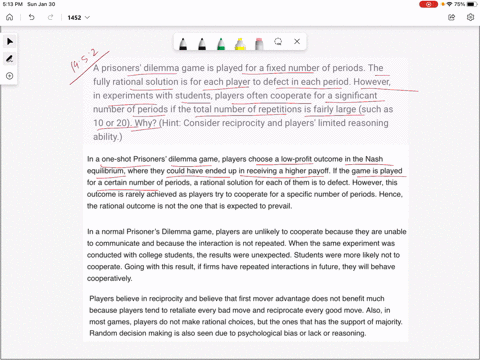 SOLVED:Consider the infinitely repeated prisoners' dilemma and recall ...