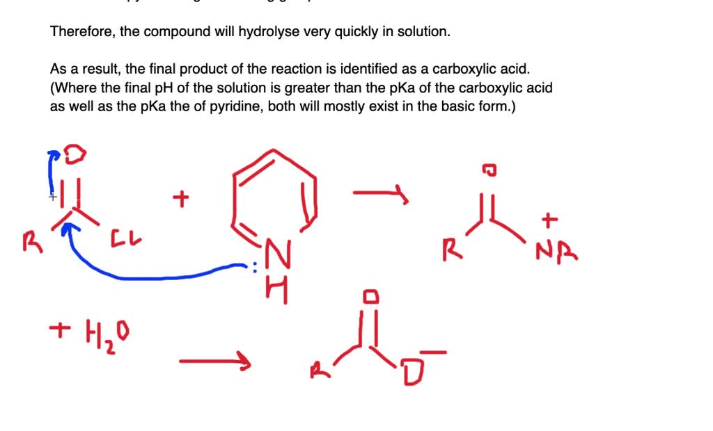 SOLVED: Will an amide be the final product obtained from the reaction of an acyl chloride with ...