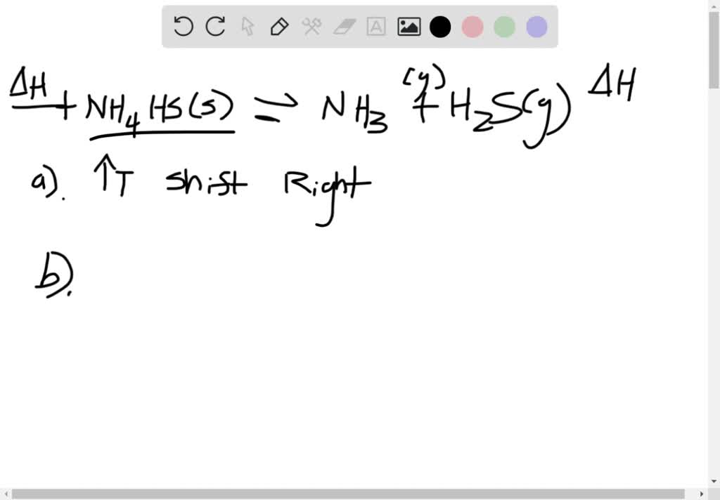 (a) Formulate the equilibrium expression for the endothermic reaction ...