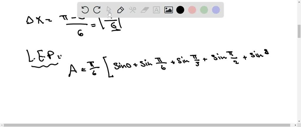 Approximating the Area of a Plane Region, use left and right endpoints ...