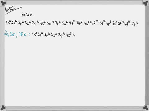 SOLVED:Refer to the periodic table and write the predicted electron configuration for each of ...