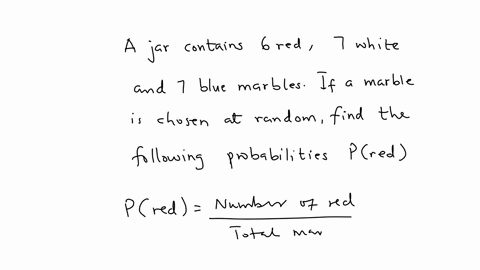 ⏩SOLVED:A jar contains 4 blue, 7 red, 6 yellow, 8 green, and 3 white ...