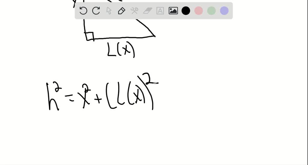 SOLVED:A right triangle has a fixed hypotenuse of length h and one leg ...