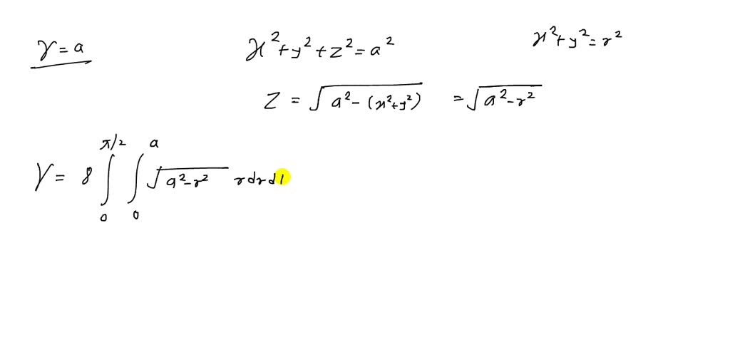 SOLVED:Use a double integral in polar coordinates to find the volume of ...