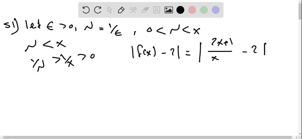 SOLVED:Definition of a limit at infinity The limit at infinity limx →∞ ...