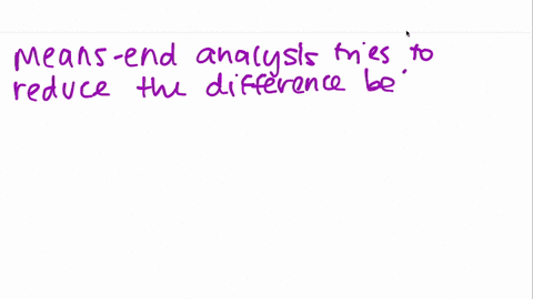 SOLVED:Solving a problem by trying to reduce the difference between the ...