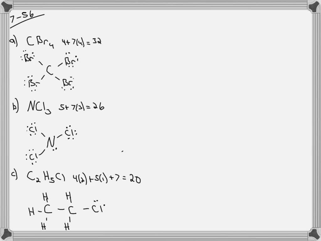 SOLVED Draw Electron dot Structures For The Following Molecules Or Ions