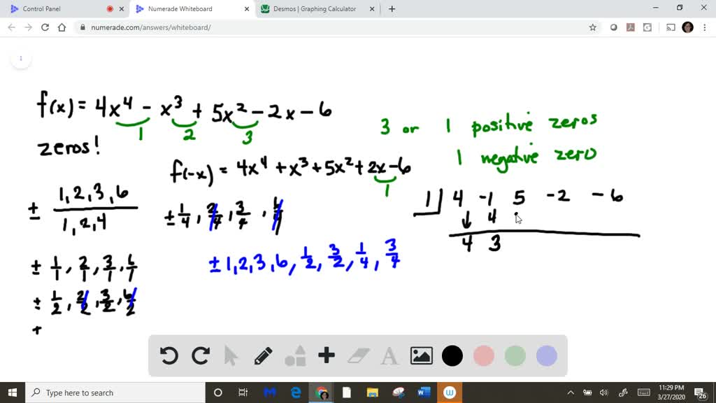 Solved A Find All Real Zeros Of The Polynomial My XXX Hot Girl