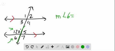 SOLVED:Find each angle measure. Justify each answer with a postulate or theorem. m ∠6