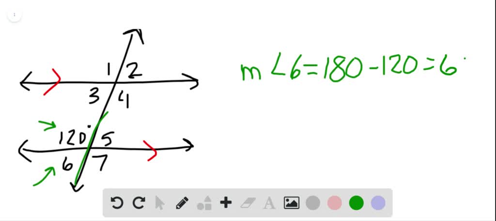 SOLVED:Find each angle measure. Justify each answer with a postulate or theorem. m ∠6