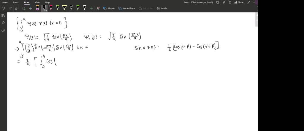 SOLVED:Form the product of the eigenfunction for the n=1 state of an infinite square well ...