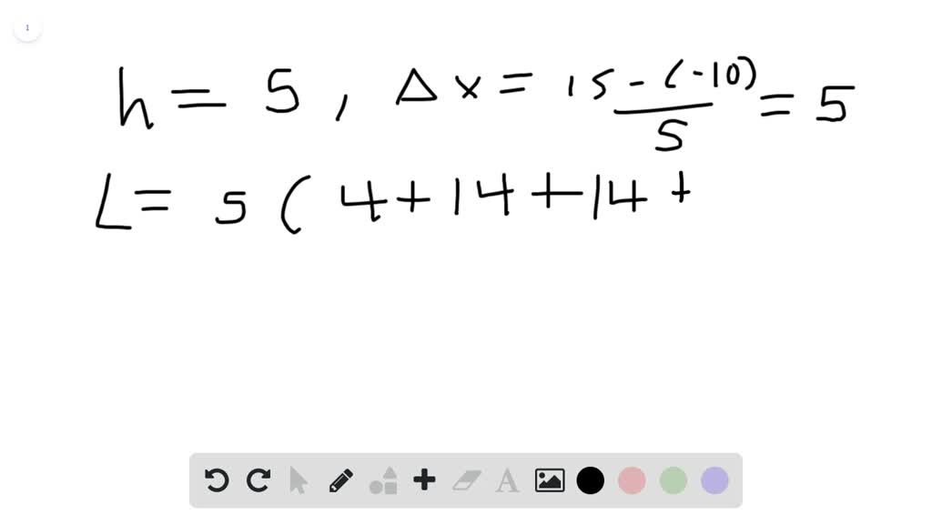 SOLVED:Use Figure 5.32 to estimate ∫-10^15 f(x) d x (FIGURE CANNOT COPY) SOLVED:Use Figure 5.32 to estimate ∫-10^15 f(x) d x (FIGURE CANNOT COPY)