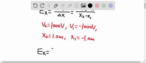 SOLVED:Figure EX30.12 is a graph of V versus x. Draw the corresponding ...