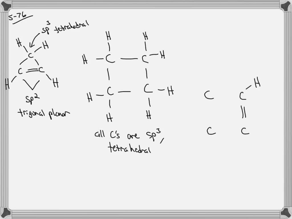 SOLVED:Draw a line-bond structure for propyne, \m…