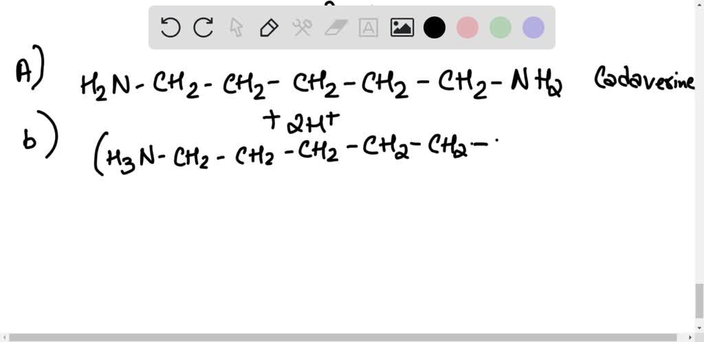SOLVED:The loss of CO2 from lysine forms cadaverine, an aptly named ...