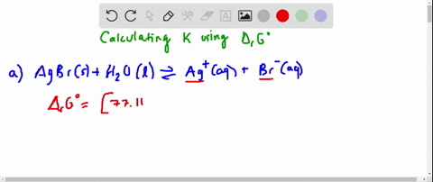 SOLVED:Use thermodynamic data from Appendix D to calculate values of K for the reaction ...