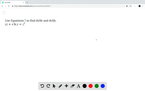 SOLVED:Use Equations 7 to find \partial z/ \partial x and \partial z ...