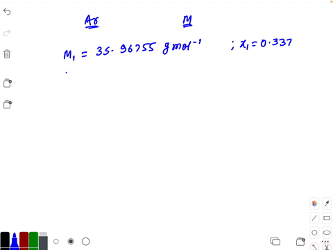 SOLVED:Use the data given in the following table to calculate the molar ...