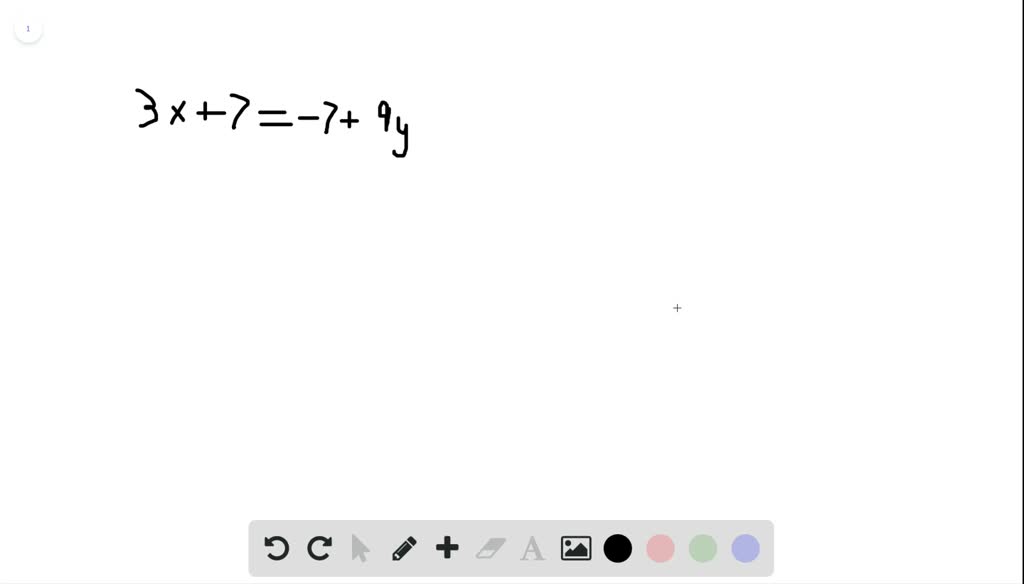 ⏩SOLVED:In Exercises 15-20, solve the equation for y. Justify each ...